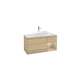 Villeroy & Boch V&B Waschtischunterschrank Wandbeleuchtung Finion 120cm, Pl wh. m, Reg Oa ven, Oa ven ; Villeroy & Boch (G831PCPC)