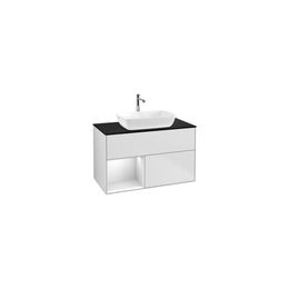 Villeroy & Boch V&B Waschtischunterschrank Wandbeleuchtung Finion 100, Pl bla m, Reg wh. m Lac, wh. m Lac ; Villeroy & Boch (G772MTMT)