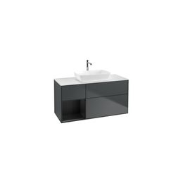 Villeroy & Boch V&B Waschtischunterschrank Wandbeleuchtung Finion 120cm, Pl w m, Rg b m Lac, md bl. m Lac ; Villeroy & Boch (G821PDHG)