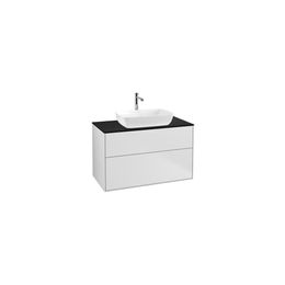 Villeroy & Boch V&B Waschtischunterschrank Wandbeleuchtung Finion 100x60,3cm, Abd.-Pl. bla m, wh. m Lac ; Villeroy & Boch (G76200MT)