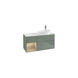 Villeroy & Boch V&B Waschtischunterschrank Wandbeleuchtung Finion 120cm, Pl wh. m, Reg Oa ven, Oli. m Lac ; Villeroy & Boch (G921PCGM)
