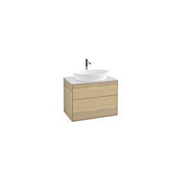 Villeroy & Boch V&B Waschtischunterschrank Wandbeleuchtung Finion 80x60,3cm, Abd.-Pl. wh. matt, Oak Veneer ; Villeroy & Boch (G75100PC)