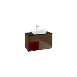 Villeroy & Boch V&B Waschtischunterschrank Wandbeleuchtung Finion 100, Pl bla m, Reg Peo m Lac, wal ven ; Villeroy & Boch (G772HBGN)
