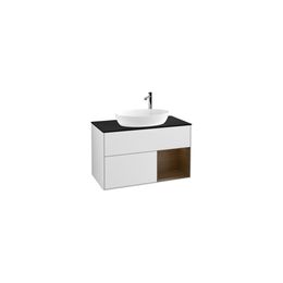 Villeroy & Boch V&B Waschtischunterschrank Wandbeleuchtung Finion 100, Pl bla m, Reg wal ven, wh. m Lac ; Villeroy & Boch (G902GNMT)