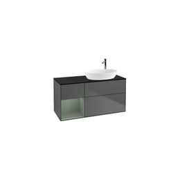 Villeroy & Boch V&B Waschtischunterschrank Wandbeleuchtung Finion 120cm, Pl b m, Rg Oli. m Lac, Anthrac. m ; Villeroy & Boch (G922GMGK)