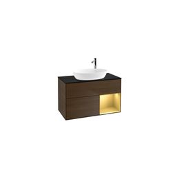 Villeroy & Boch V&B Waschtischunterschrank Wandbeleuchtung Finion 100, Pl bla m, Reg gol m Lac, wal ven ; Villeroy & Boch (G902HFGN)
