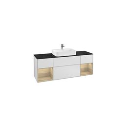 Villeroy & Boch V&B Waschtischunterschrank Wandbeleuchtung Finion 160cm, Pl bla m, Reg Oa ven, wh. m Lac ; Villeroy & Boch (G452PCMT)