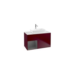 Villeroy & Boch V&B Waschtischunterschrank Wandbeleuchtung Finion 100, Pl wh. m, Reg Anthrac. m Lac, Peo m ; Villeroy & Boch (G771GKHB)