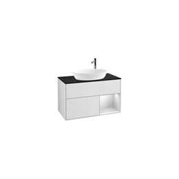 Villeroy & Boch V&B Waschtischunterschrank Wandbeleuchtung Finion 100, Pl bla m, Reg wh. m Lac, wh. m Lac ; Villeroy & Boch (G902MTMT)
