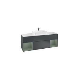 Villeroy & Boch V&B Waschtischunterschrank Wandbeleuchtung Finion 160cm, Pl w m, Rg Ol m Lac, md bl. m Lac ; Villeroy & Boch (G451GMHG)