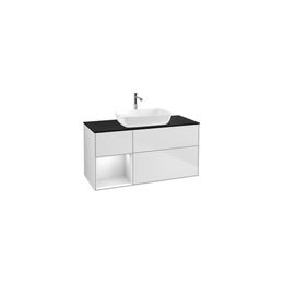 Villeroy & Boch V&B Waschtischunterschrank Wandbeleuchtung Finion 120cm, Pl b m, Reg wh. m Lac, wh. m Lac ; Villeroy & Boch (G822MTMT)