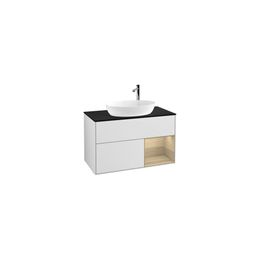 Villeroy & Boch V&B Waschtischunterschrank Wandbeleuchtung Finion 100, Pl bla m, Reg Oa ven, wh. m Lac ; Villeroy & Boch (G902PCMT)