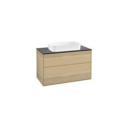 Villeroy & Boch V&B Waschtischunterschrank Wandbeleuchtung Finion 100x60,3x50,1mm, Gl. bla m, Oak Veneer ; Villeroy & Boch (G64200PC)