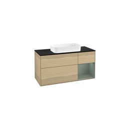 Villeroy & Boch V&B Waschtischunterschrank Wandbeleuchtung Finion 120x60 cm, Reg re Oli. m Lac, Oak Veneer ; Villeroy & Boch (G712GMPC)