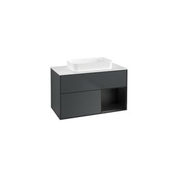 Villeroy & Boch V&B Waschtischunterschrank Wandbeleuchtung Finion 100x60,3 cm, Rg r b m Lac, md bl. m Lac ; Villeroy & Boch (G661PDHG)