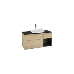 Villeroy & Boch V&B Waschtischunterschrank Wandbeleuchtung Finion 120cm, Pl bla m, Reg bla m Lac, Oa ven ; Villeroy & Boch (G832PDPC)