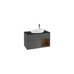 Villeroy & Boch V&B Waschtischunterschrank Wandbeleuchtung Finion 100, Pl bla m, Reg wal ven, Anthrac. m ; Villeroy & Boch (G902GNGK)