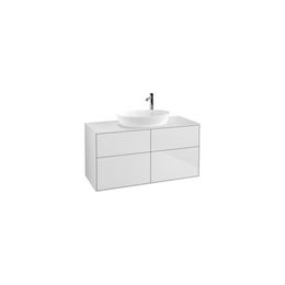 Villeroy & Boch V&B Waschtischunterschrank Wandbeleuchtung Finion 120x60,3cm, Abd.-Pl. wh. m, wh. m Lac ; Villeroy & Boch (G91100MT)