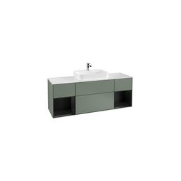 Villeroy & Boch V&B Waschtischunterschrank Wandbeleuchtung Finion 160cm, Pl w m, Reg bla m Lac, Oli. m Lac ; Villeroy & Boch (G451PDGM)