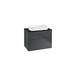 Villeroy & Boch V&B Waschtischunterschrank Wandbeleuchtung Finion 80x60,3x50,1mm, Gl. bla m, md bl. m Lac ; Villeroy & Boch (G63200HG)