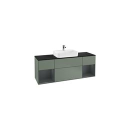 Villeroy & Boch V&B Waschtischunterschrank Wandbeleuchtung Finion 160cm, Pl b m, Reg md m Lac, Oli. m Lac ; Villeroy & Boch (G452HGGM)