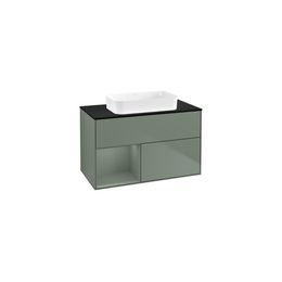 Villeroy & Boch V&B Waschtischunterschrank Wandbeleuchtung Finion 100x60,3 cm, Rg l Oli. m Lac, Oli. m Lac ; Villeroy & Boch (G652GMGM)