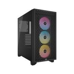Corsair 3000D RGB Airflow , Tower-Geh&auml;use schwarz, Tempered Glass