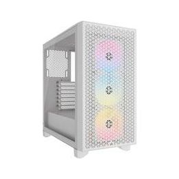 Corsair 3000D RGB Airflow, Tower-Geh&auml;use wei&szlig;, Tempered Glass