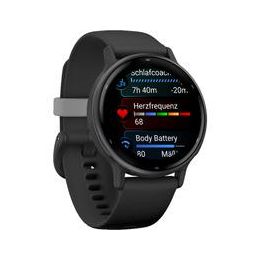 Garmin v&iacute;voactive 5, Smartwatch schwarz/grau, 42 mm, Silikon-Armband