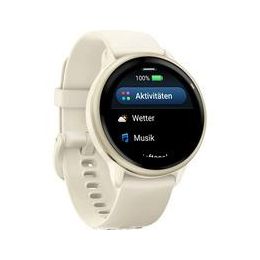 Garmin v&iacute;voactive 6, Smartwatch bone/lunargold, 42 mm, Silikon-Armband