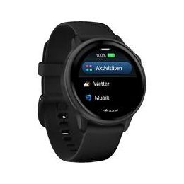 Garmin v&iacute;voactive 6 42mm black, Smartwatch schwarz/grau, 42 mm, Silikon-Armband