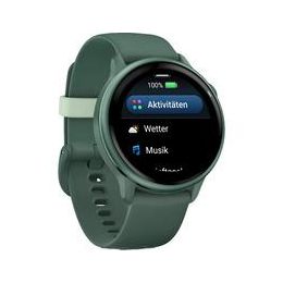 Garmin v&iacute;voactive 6, Smartwatch jaspisgr&uuml;n/jaspisgr&uuml;n metallic, 42 mm, Silikon-Armband