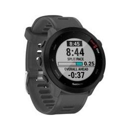 Garmin Forerunner 55, Smartwatch dunkelgrau/schwarz, 42 mm, Silikon-Armband
