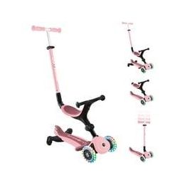 Globber Go-Up Active Lights 360, Scooter rosa/pink