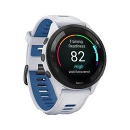 Garmin Forerunner 265, Smartwatch wei&szlig;/dunkelblau, 46 mm, Silikon-Armband