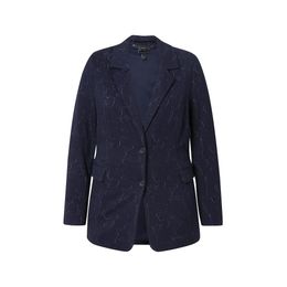 Ulla Popken Blazer Damen Gr&ouml;&szlig;e 56 marine / naturwei&szlig;