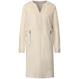 Street One Kleid Damen Größe 38 creme Winterkleid