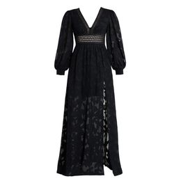 Goddiva Maxikleid Damen Gr&ouml;&szlig;e 44 schwarz Winterkleid