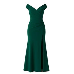 Goddiva Maxikleid Damen Gr&ouml;&szlig;e 44 dunkelgr&uuml;n Winterkleid