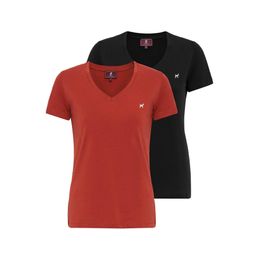 Williot T-Shirt Damen Gr&ouml;&szlig;e XXL rostrot / schwarz