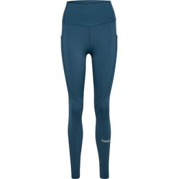 Hummel Sporthose 'Hiit Intensity' Damen Gr&ouml;&szlig;e XL cyanblau / wei&szlig;