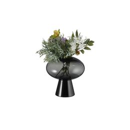 HOME STORY Vase schwarz Glas Ma&szlig;e (cm): H: 30 &Oslash;: 30.0 &raquo; M&ouml;bel Kraft