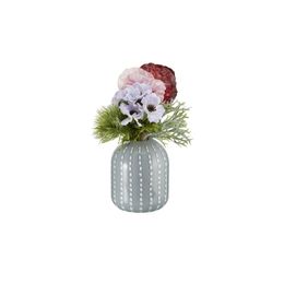 HOME STORY Vase grau Glas Ma&szlig;e (cm): H: 21,5 &Oslash;: 18.0 &raquo; M&ouml;bel Kraft
