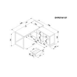 M&ouml;bel Kraft Eck-Schreibtisch wei&szlig; Ma&szlig;e (cm): B: 139 H: 75 T: 142.0 &raquo; M&ouml;bel Kraft