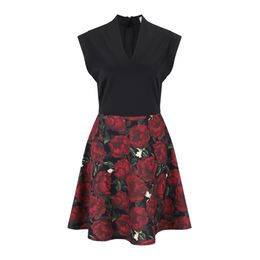 Guido Maria Kretschmer Women Kleid 'Paulina' Damen Gr&ouml;&szlig;e 36 gr&uuml;n / oliv / magenta / schwarz Winterkleid