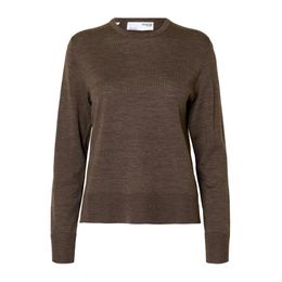 Selected Pullover 'SLFTHEA' Damen Gr&ouml;&szlig;e L dunkelbraun