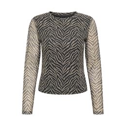 Only Shirt 'ONLNOVA' Damen Gr&ouml;&szlig;e XS beige / schwarz