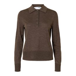 Selected Pullover 'SLFThea' Damen Gr&ouml;&szlig;e M dunkelbraun