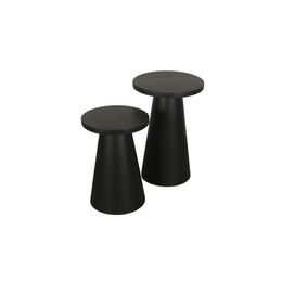 ByLiving Zweisatztisch CONE, Breite 35+40 cm, schwarz, zwei Tische