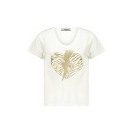Deeluxe T-Shirt 'LOVERS' M&auml;dchen Gr&ouml;&szlig;e 128 gelb / wei&szlig;